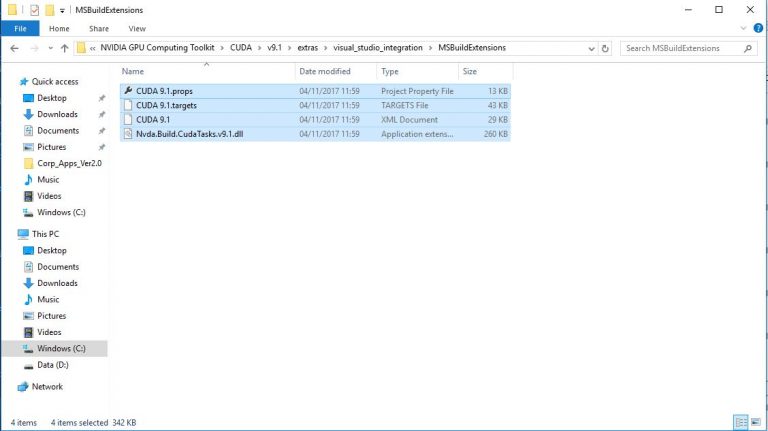 Integrating CUDA with Visual Studio 2017 – Codestrian